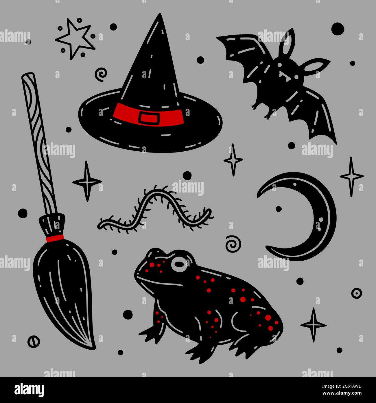 Halloween mystic holiday witch Stock Vector Images - Alamy