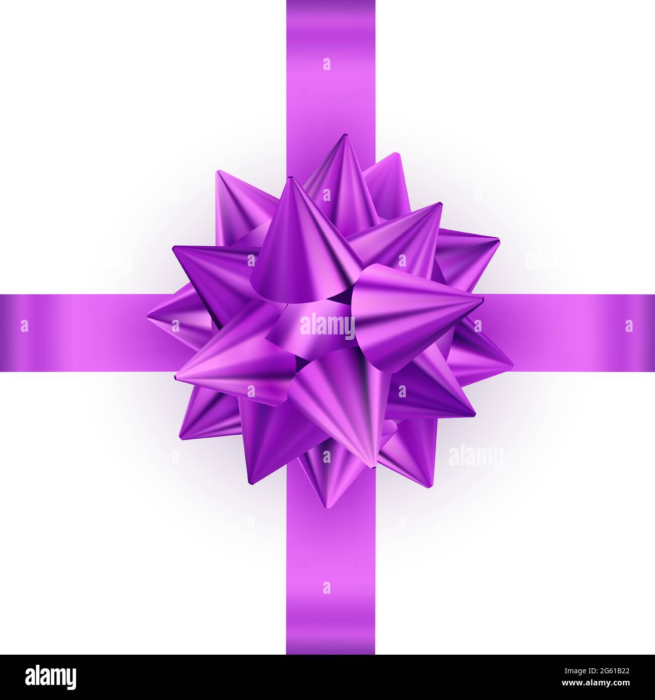 Shiny color satin ribbon on white background Stock Vector Image & Art ...