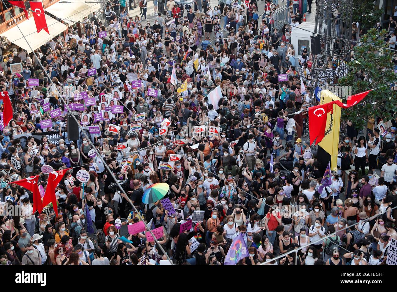 Withdrawal of turkeys istanbul convention hi-res stock photography and ...