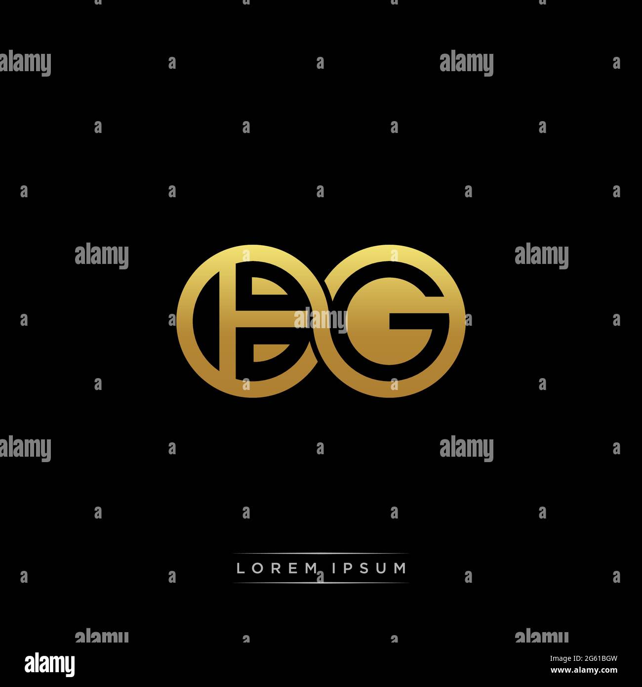 Gib circle logo Stock Vector Images - Alamy