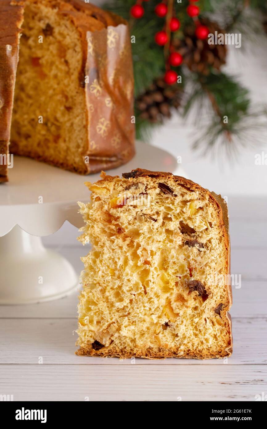 A Loaf of Panettone a Christmas Sweet Bread Stock Photo - Alamy