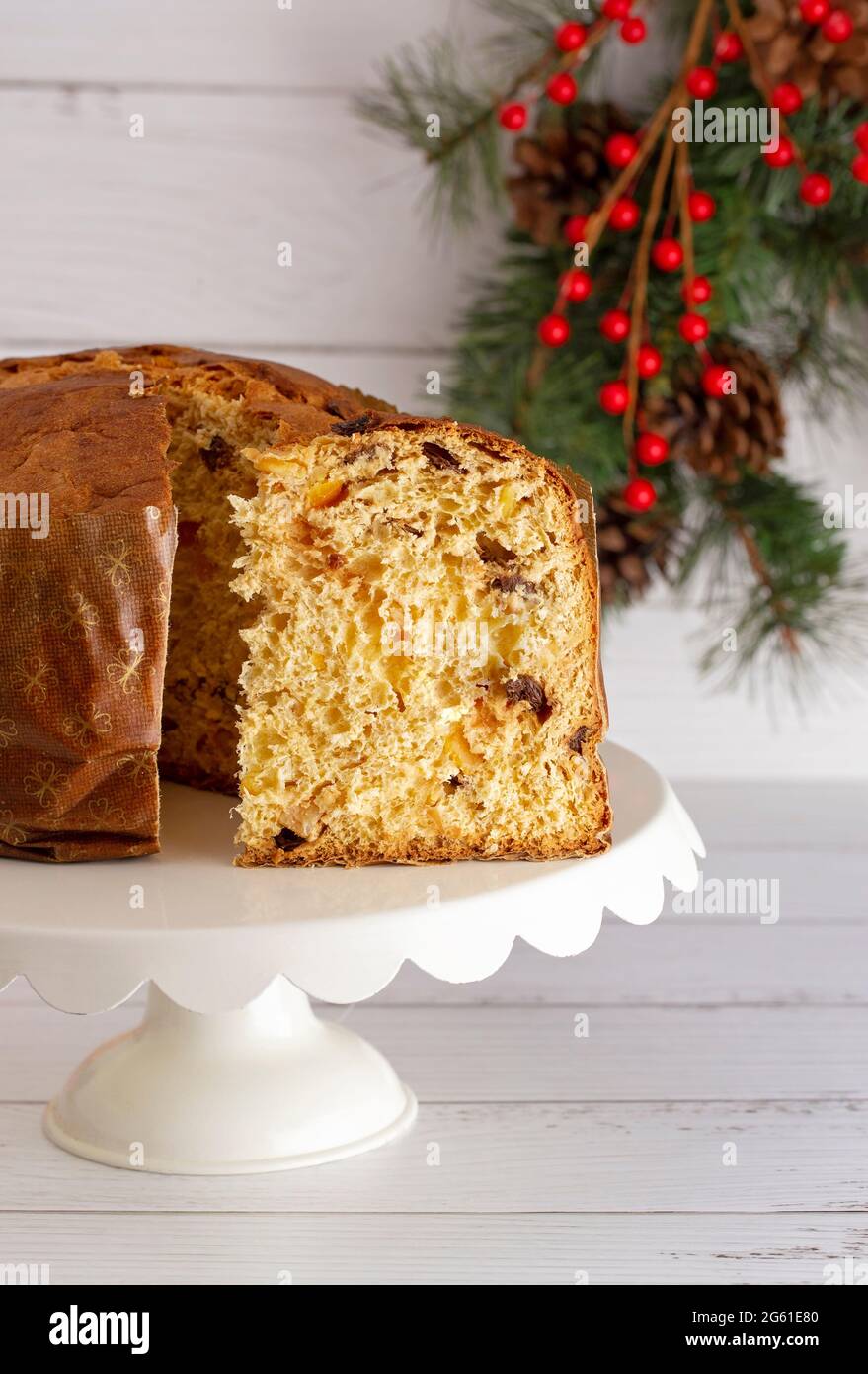A Loaf of Panettone a Christmas Sweet Bread Stock Photo - Alamy