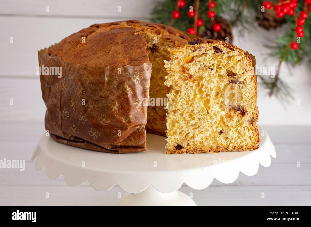 A Loaf of Panettone a Christmas Sweet Bread Stock Photo - Alamy