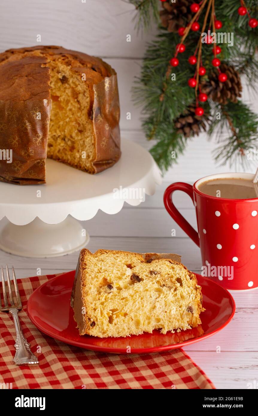 A Loaf of Panettone a Christmas Sweet Bread Stock Photo - Alamy