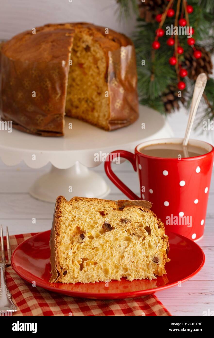 A Loaf of Panettone a Christmas Sweet Bread Stock Photo - Alamy
