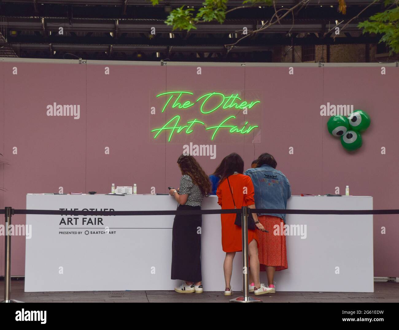 London, United Kingdom. 1st July, 2021. Opening day of The Other Art ...