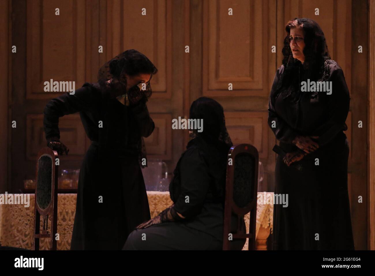 July 1, 2021: July 1, 2021 (Malaga) general rehearsal of 'La casa de ...