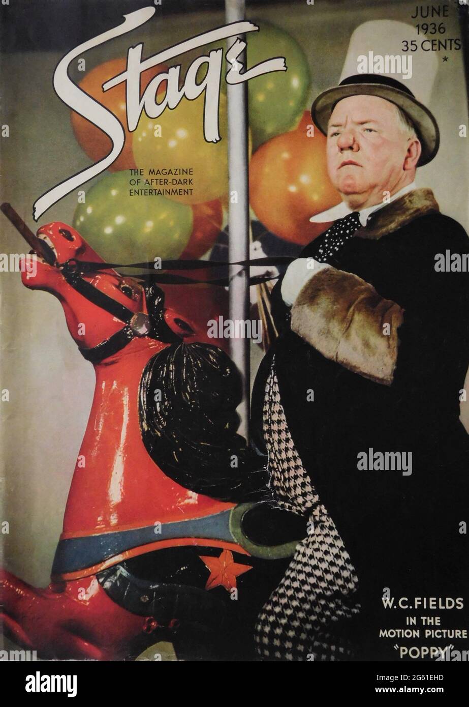 W. C. FIELDS Colour Photographic Portrait in POPPY 1936 (director A. EDWARD SUTHERLAND Paramount ...