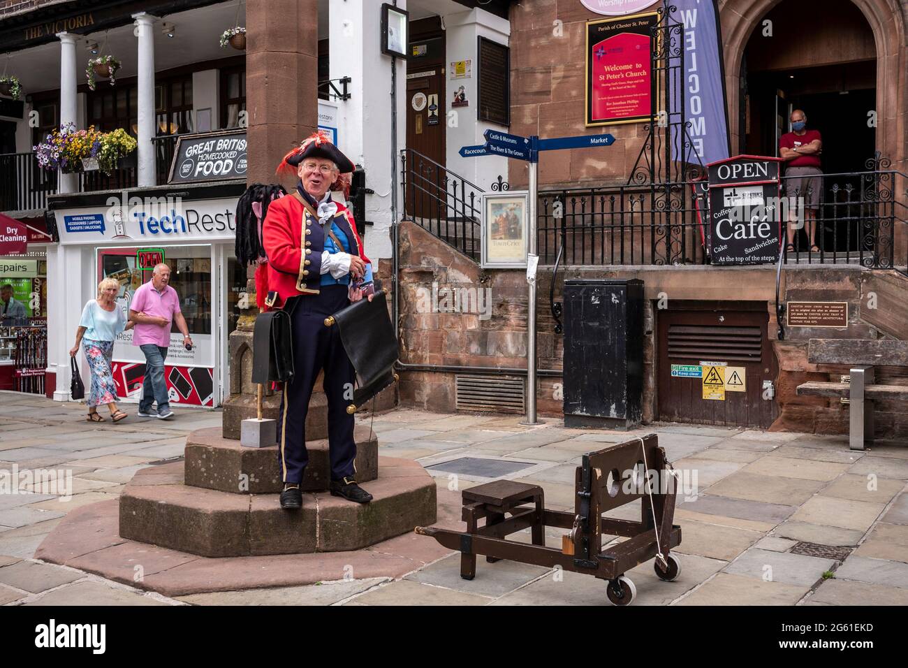 Chester Town Crier, David Mitchell Stock Photo - Alamy