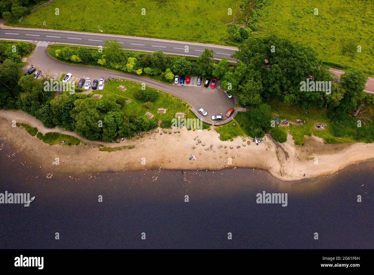 Car park on loch lubnaig hi-res stock photography and images - Alamy
