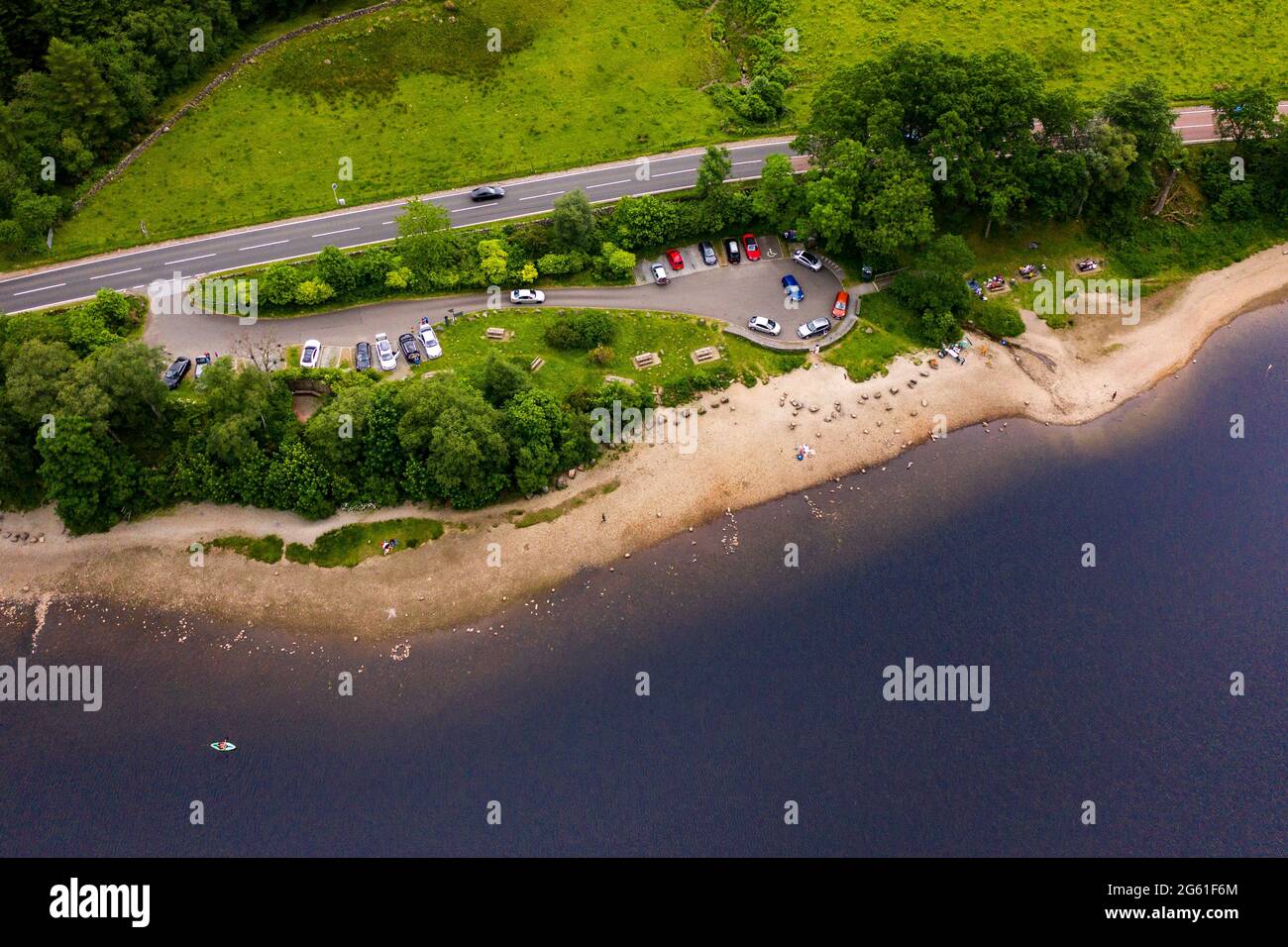 Car park on loch lubnaig hi-res stock photography and images - Alamy