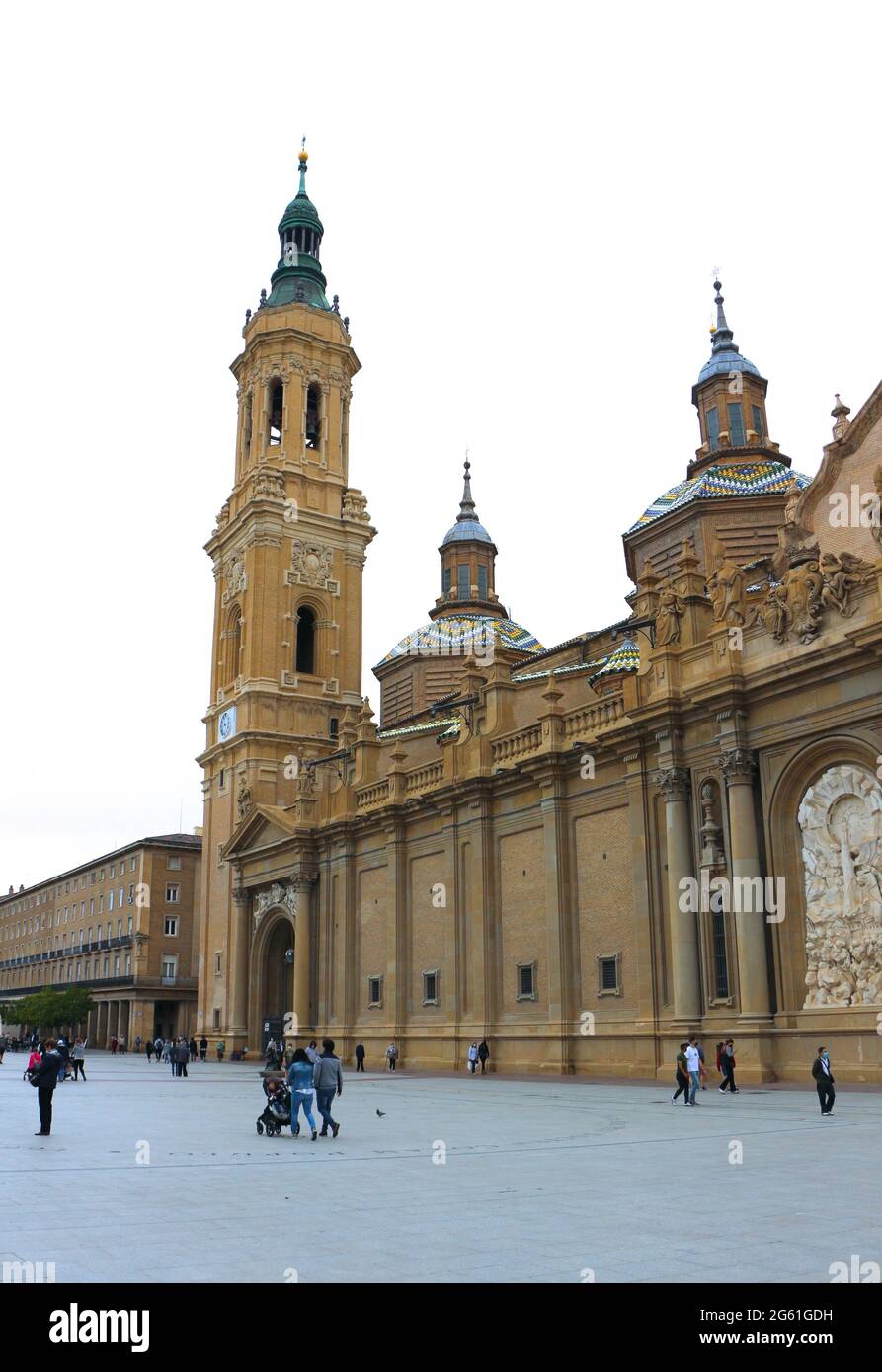 View across Pilar Plaza of the Cathedral-Basilica of Our Lady of the ...