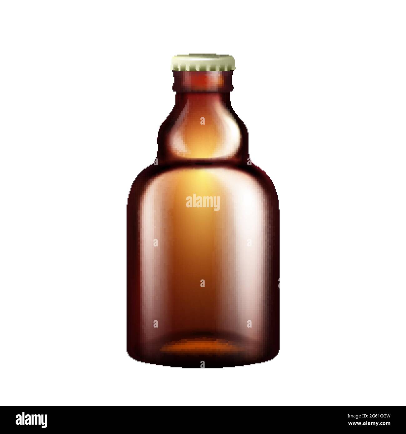 Stubby Bottle Of Beer Or Mineral Water Vector Stock Vector Image & Art ...