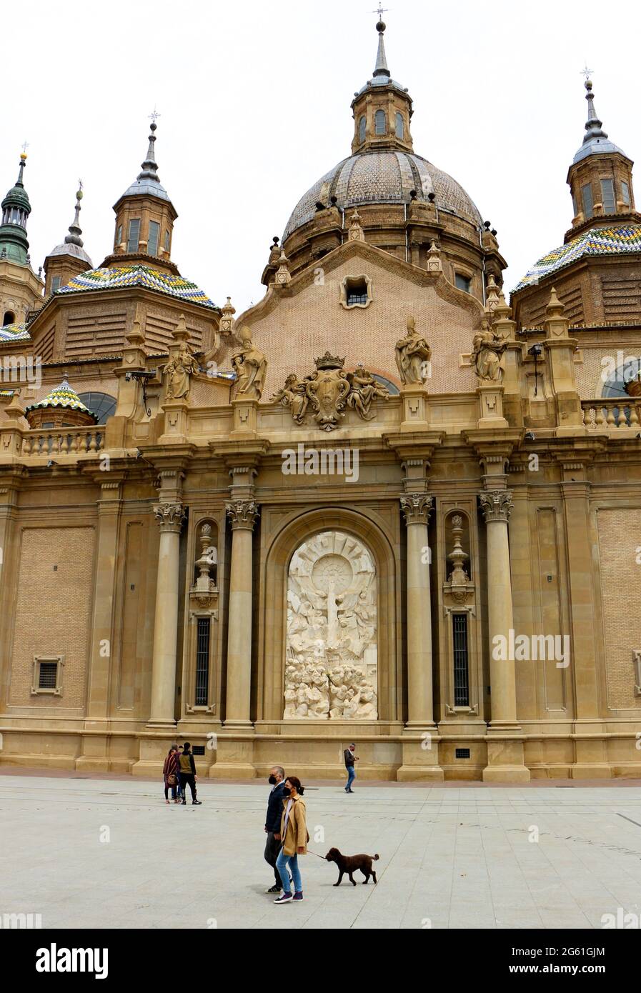 View across Pilar Plaza of the Cathedral-Basilica of Our Lady of the ...