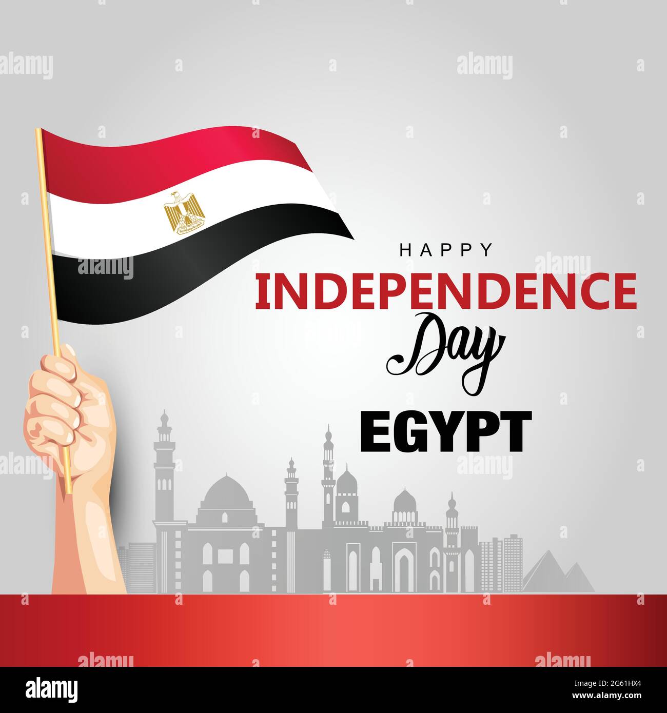 happy independence day Egypt 23rd July. vector illustration design ...