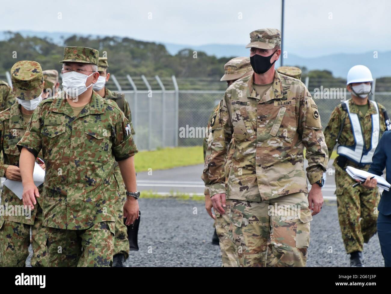 Amami, Japan. 01st July, 2021. Brigadier General Joel Vowell, Commander ...