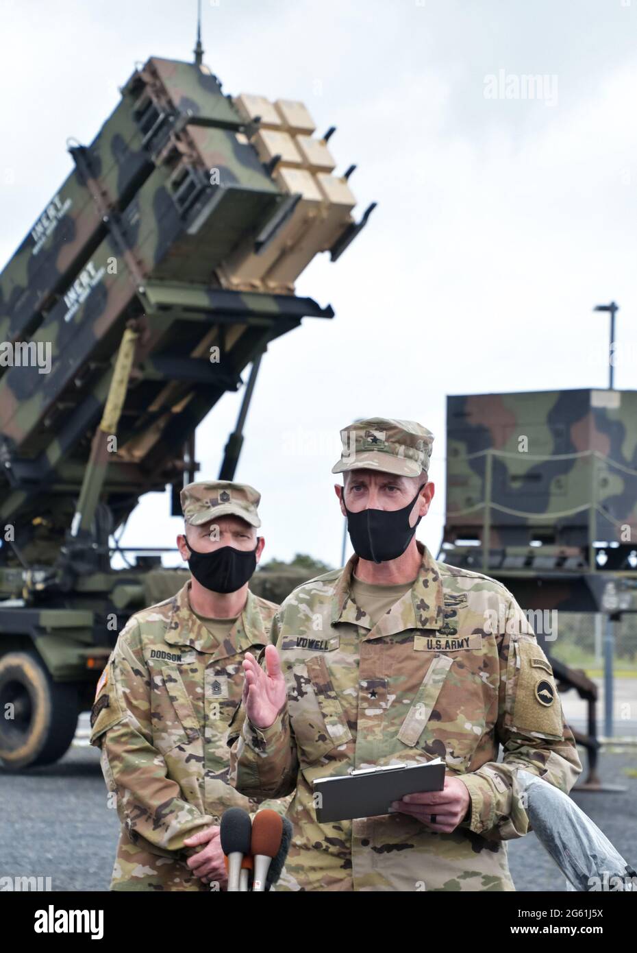 Amami, Japan. 01st July, 2021. Brigadier General Joel Vowell, Commander ...