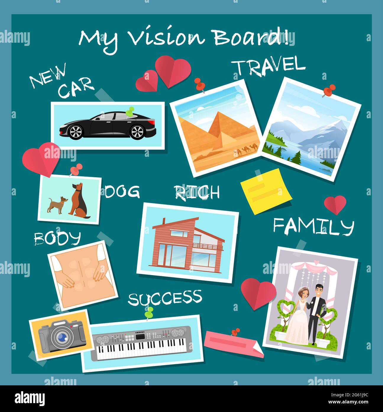 Vision goal action success Stock Vector Images - Alamy