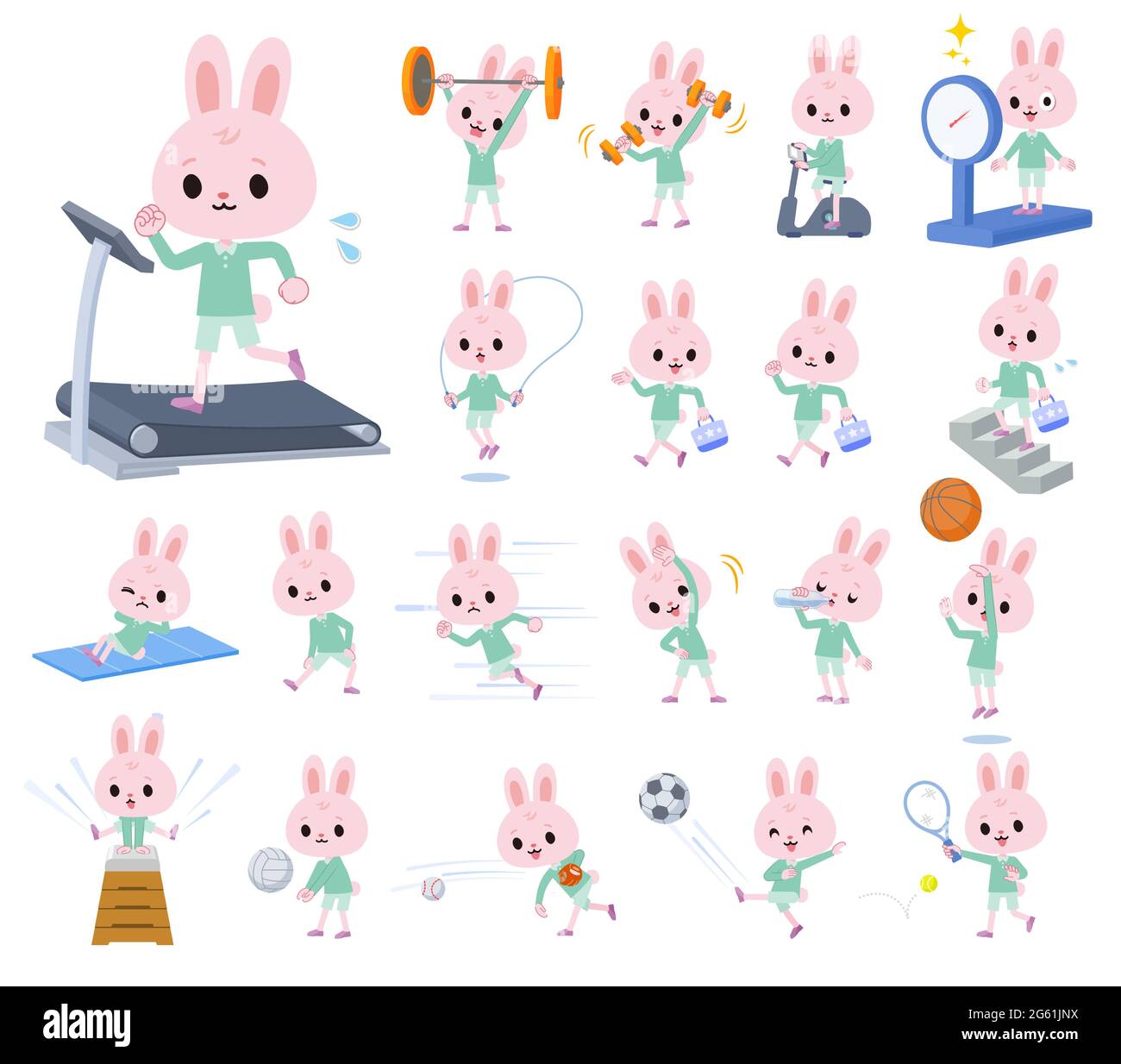 Rabbit muscle Stock Vector Images - Alamy