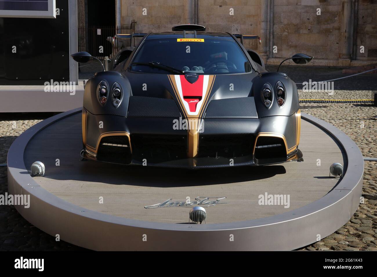 MODENA, ITALY, July 1 2021 - Motor Valley Fest exhibition, Pagani Imola ...