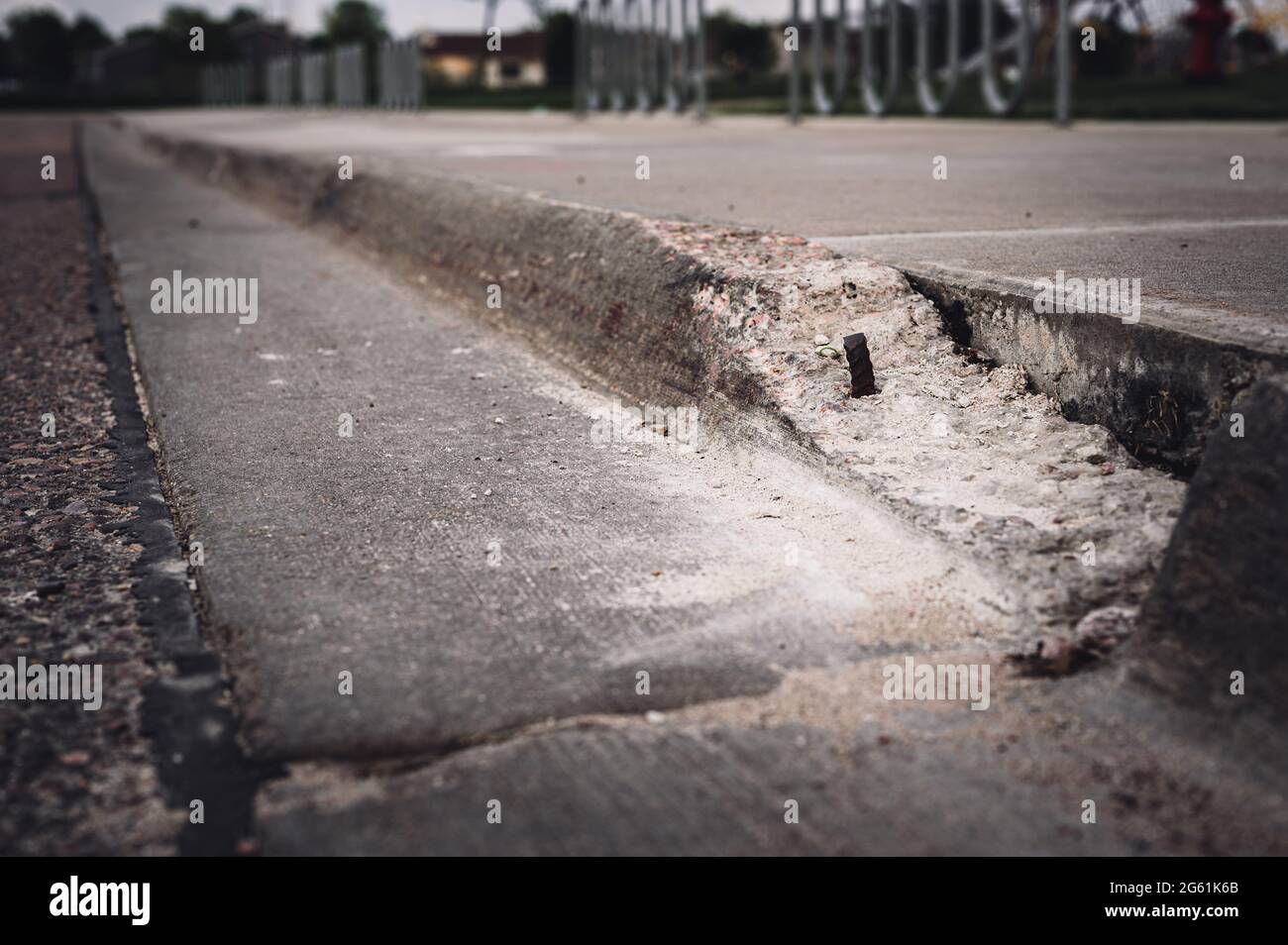 Raised walkway damage hi-res stock photography and images - Alamy
