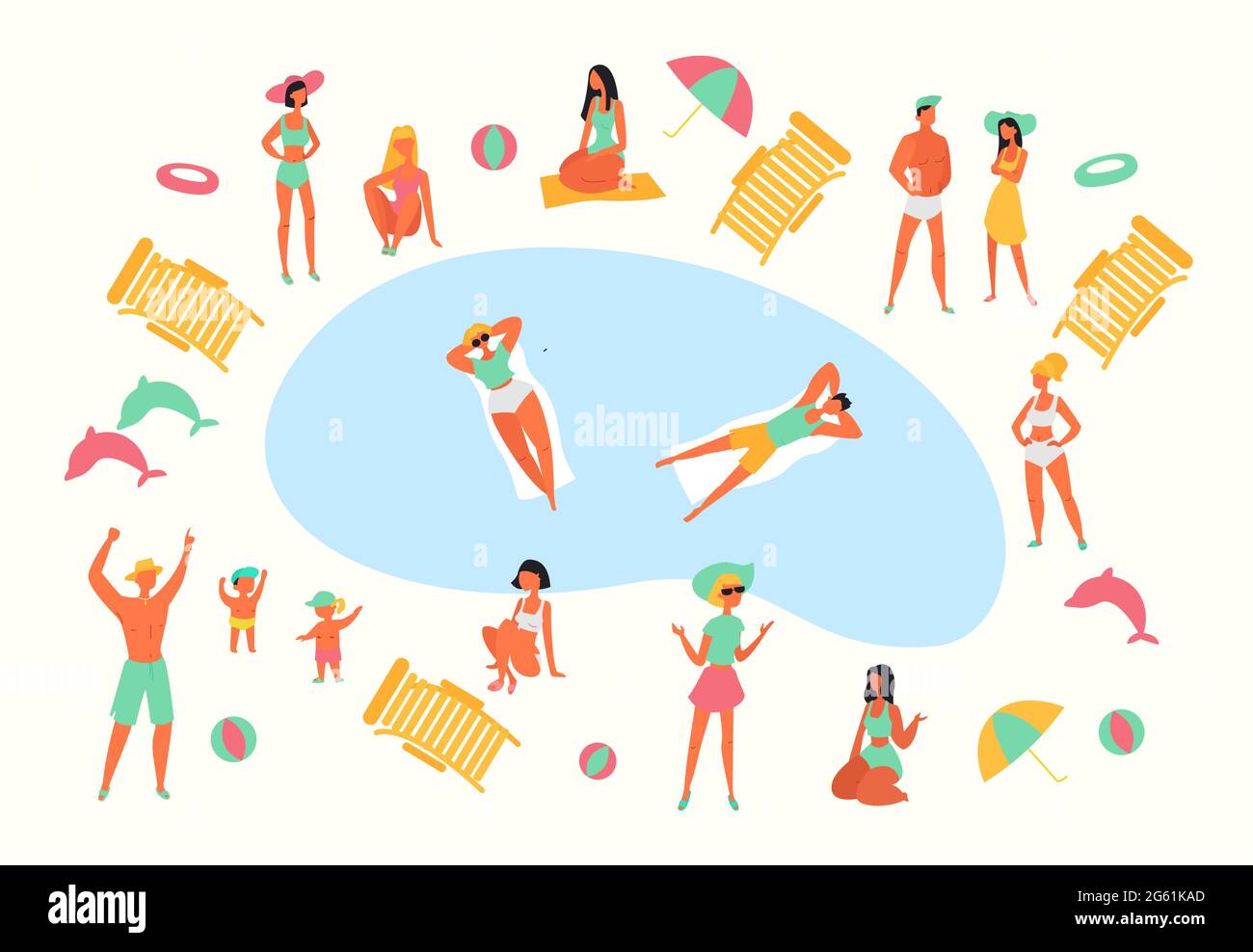 Girl at swimming pool Cut Out Stock Images & Pictures - Alamy