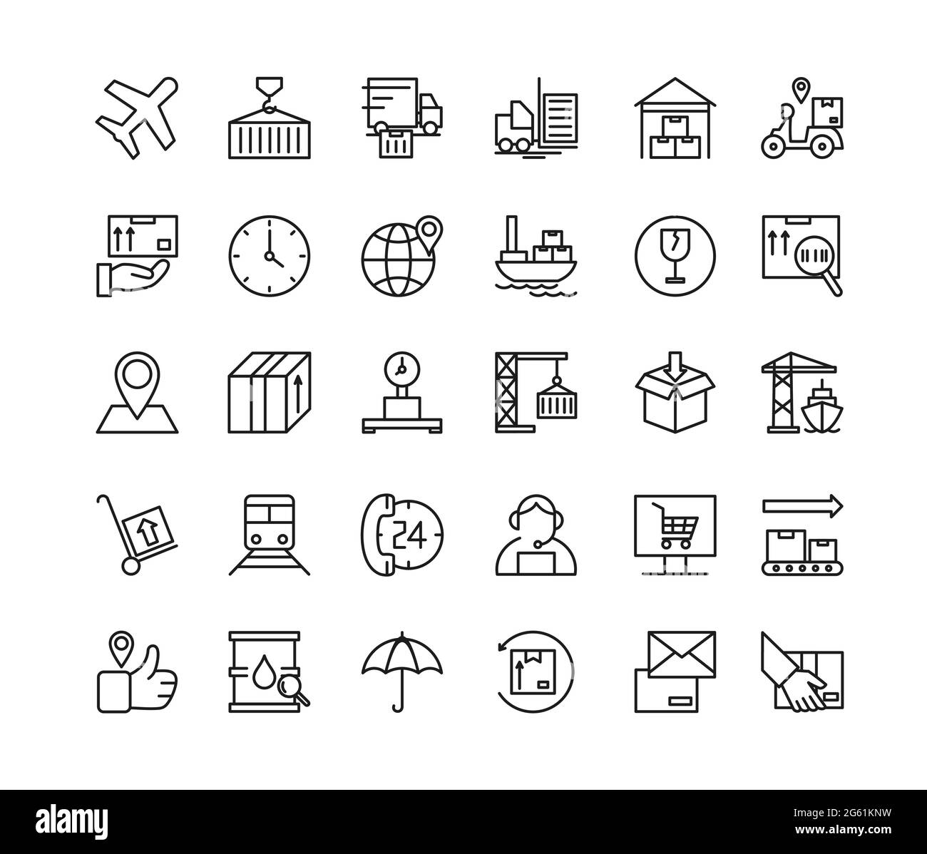 Collection flat line map Cut Out Stock Images & Pictures - Alamy