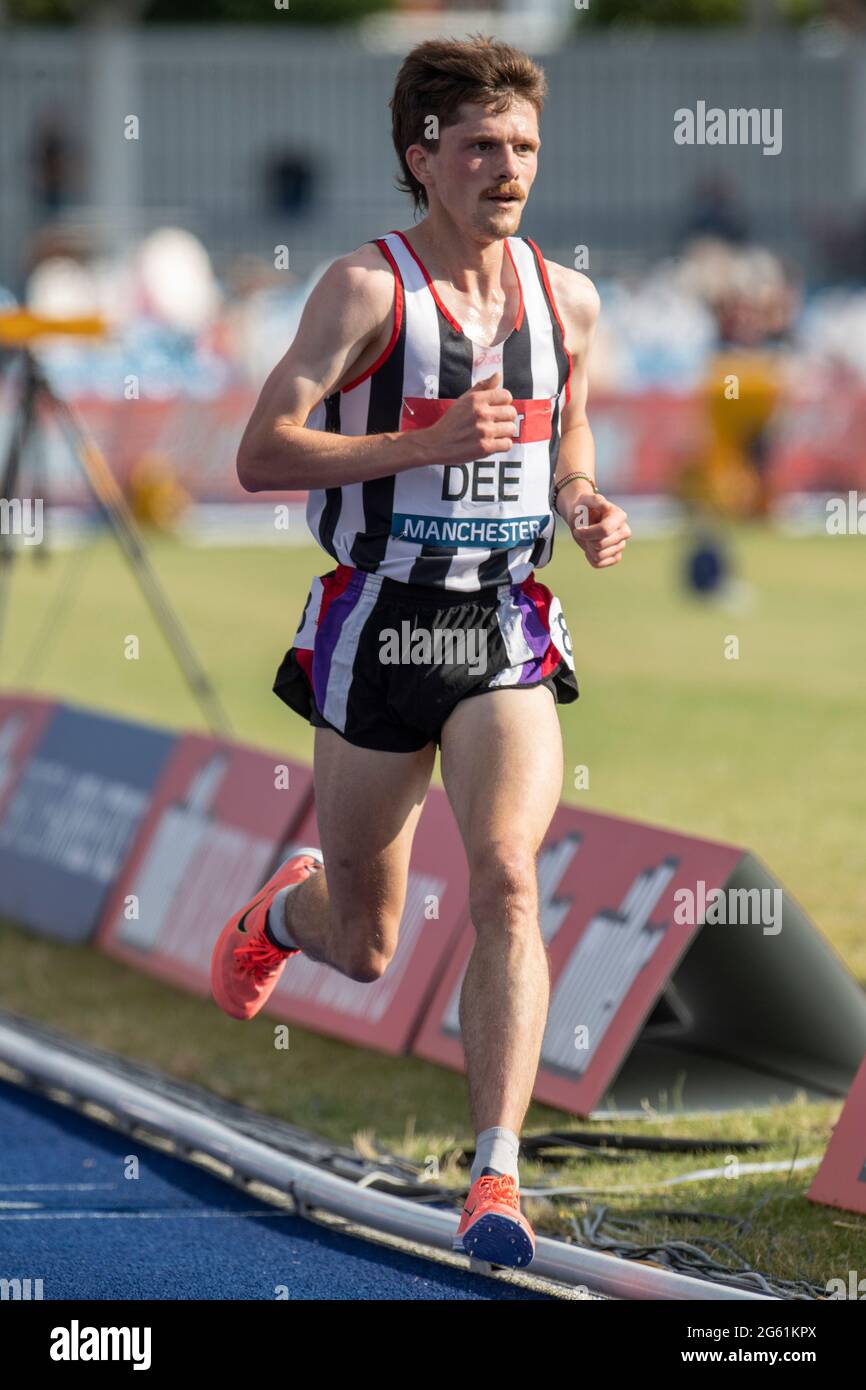 MANCHESTER - ENGLAND 25/27 JUN 21: Liam Dee competing in the 5000m at ...