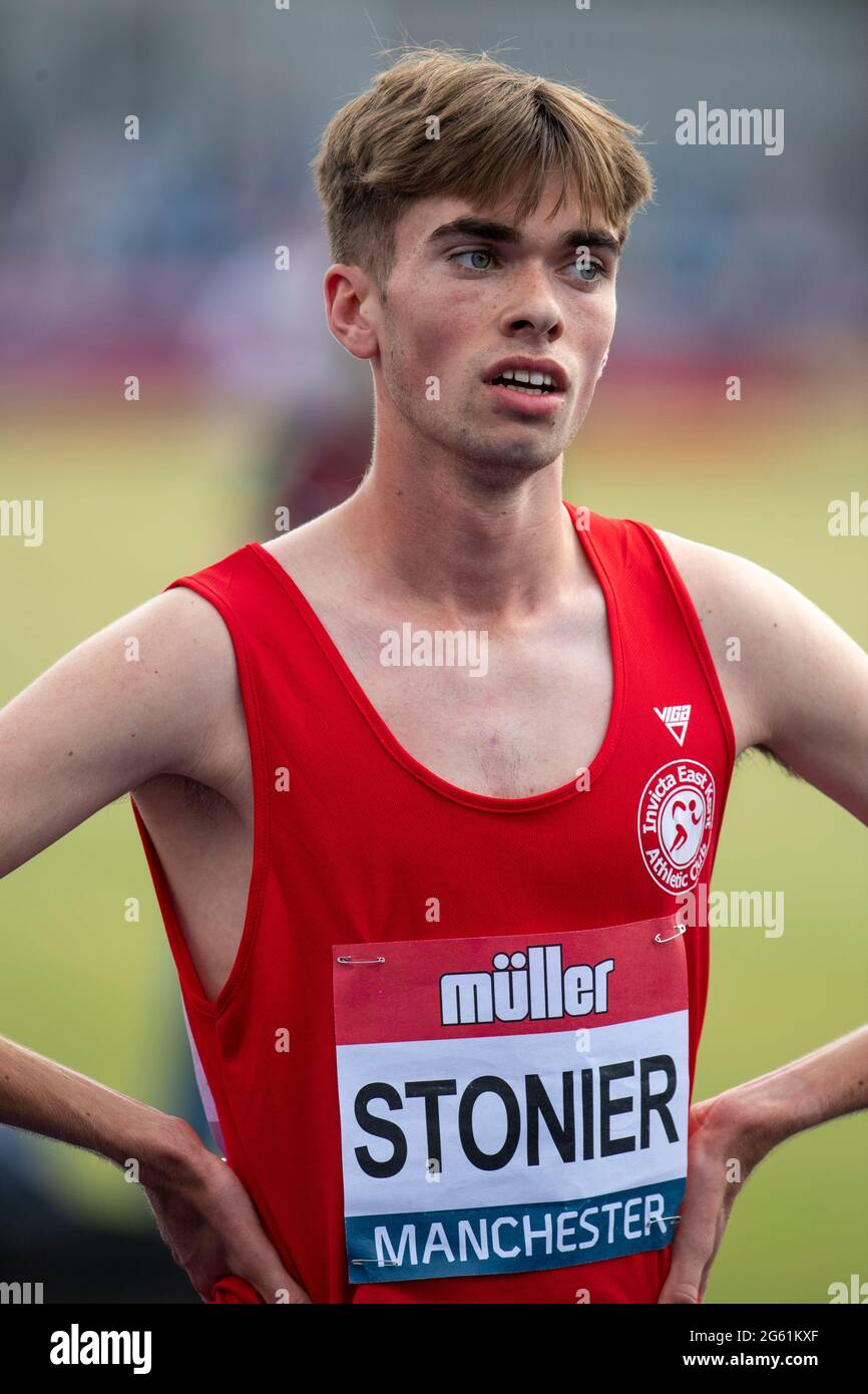 MANCHESTER - ENGLAND 25/27 JUN 21: Matthew Stonier competing 1500m ...