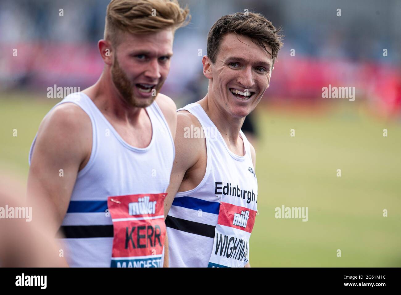 MANCHESTER - ENGLAND 25/27 JUN 21: Josh Kerr and Jake Wightman ...