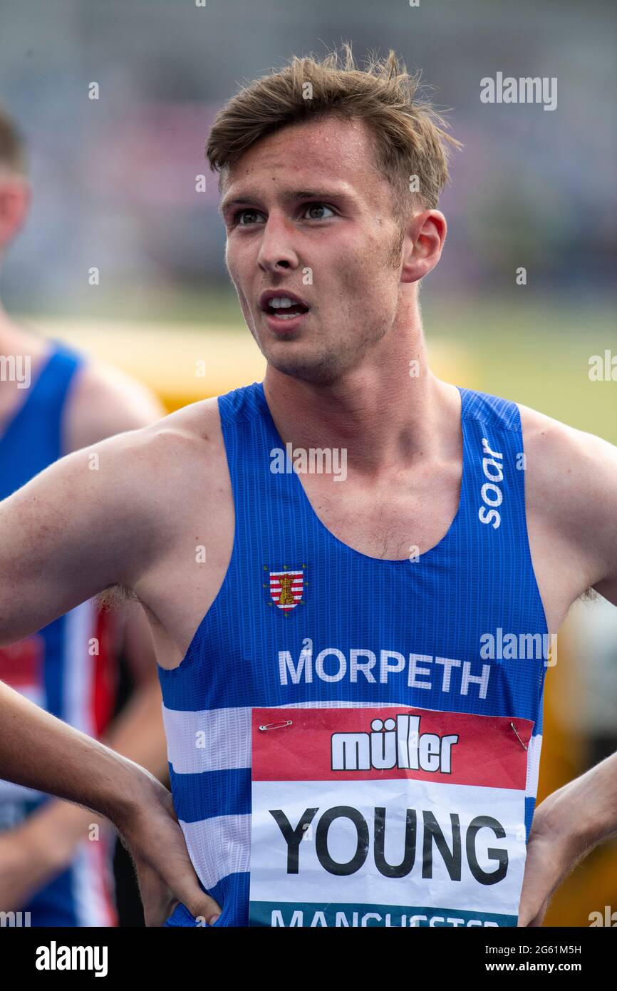 MANCHESTER - ENGLAND 25/27 JUN 21: James Young competing 1500m final at ...