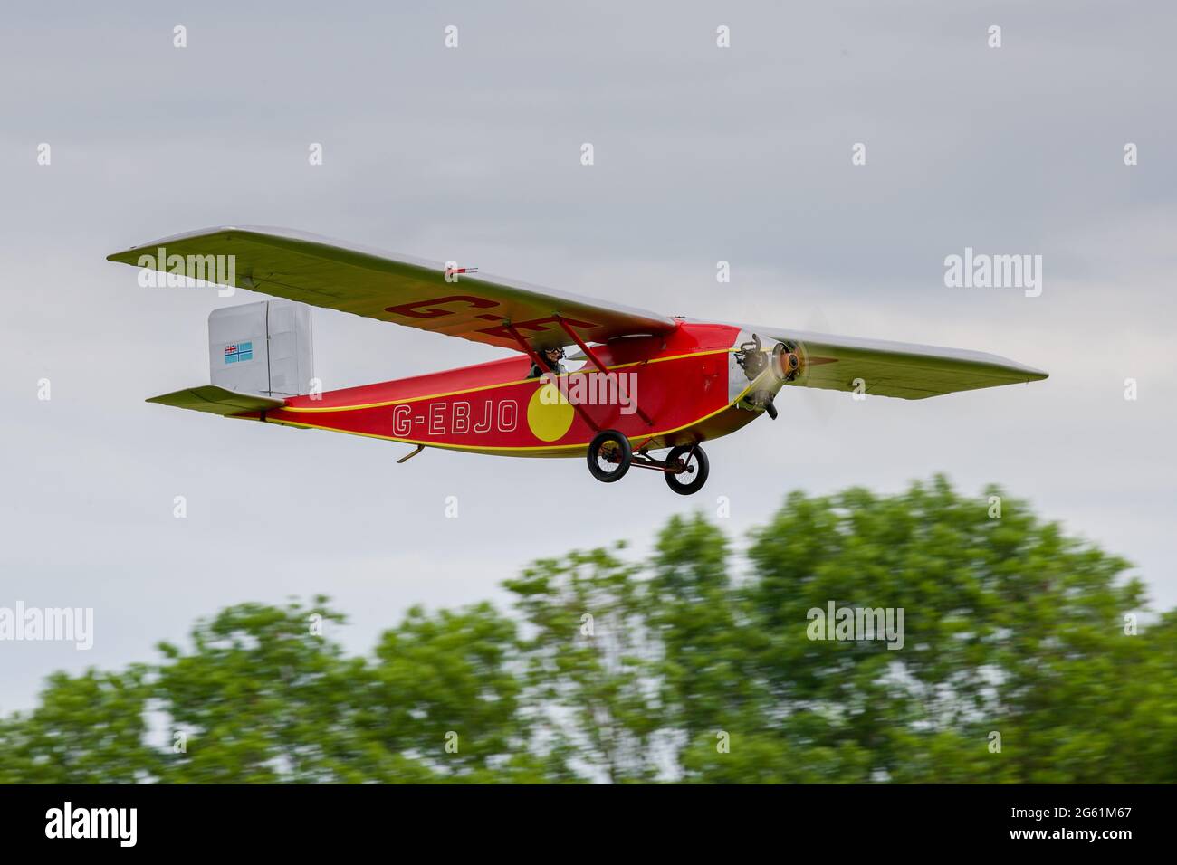 1924 ANEC II at Shuttleworth Flying Festival of Britain airshow on the ...