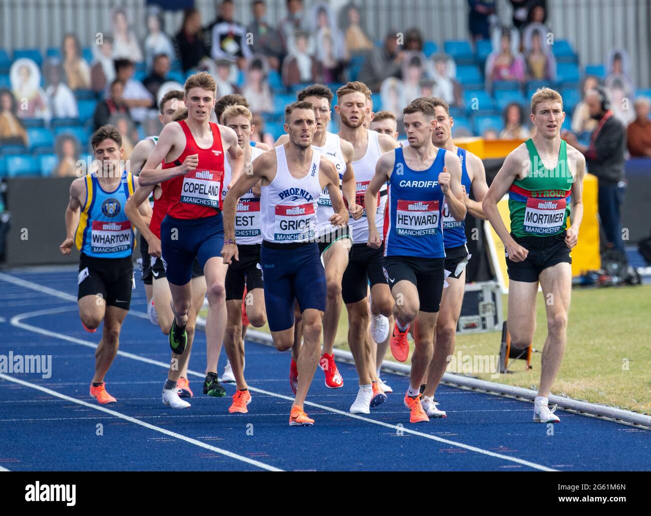 MANCHESTER - ENGLAND 25/27 JUN 21: Jake Heyward competing 1500m final ...