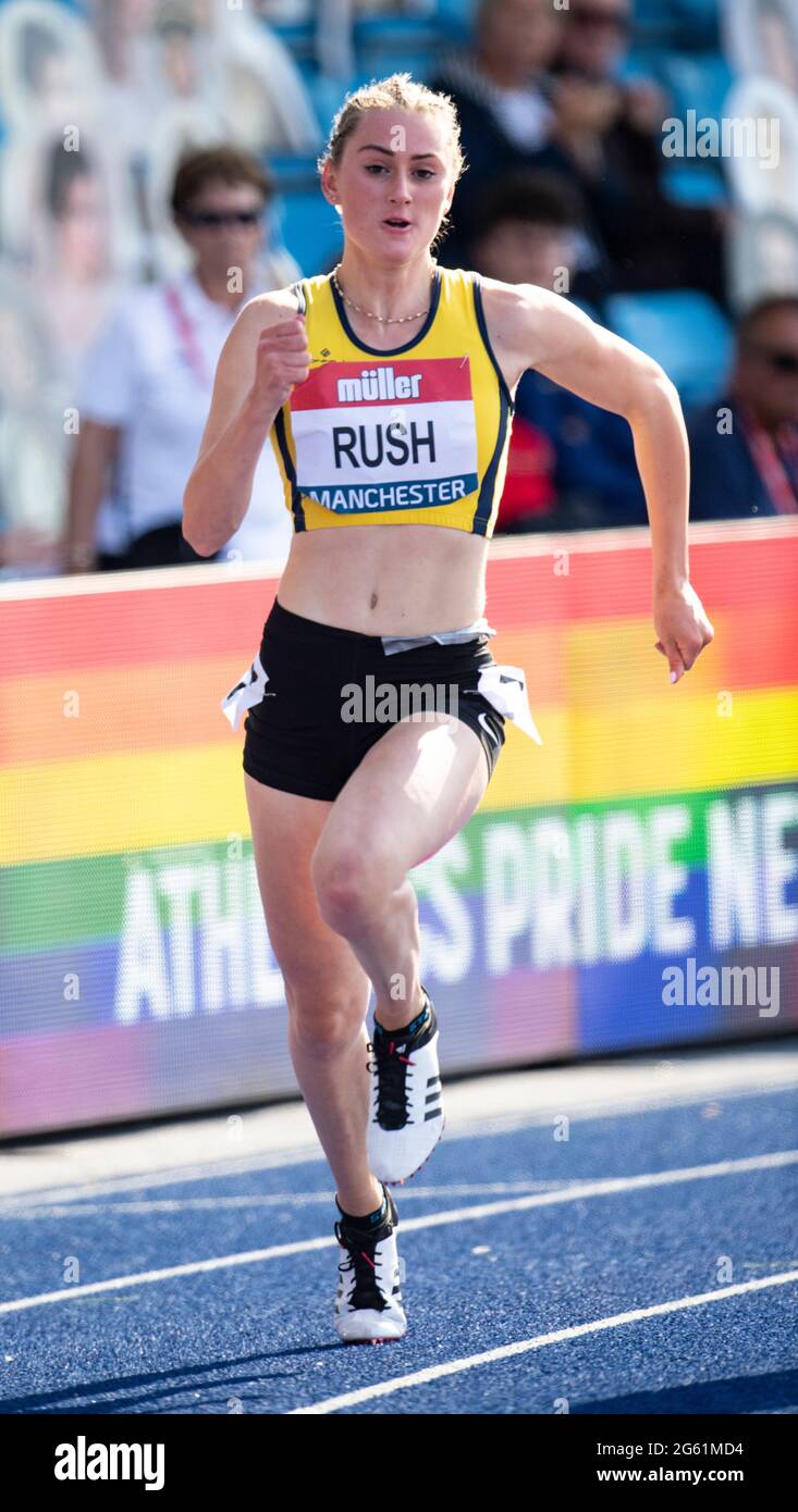 MANCHESTER - ENGLAND 25/27 JUN 21: Ella Rush competing in the hepthalon ...