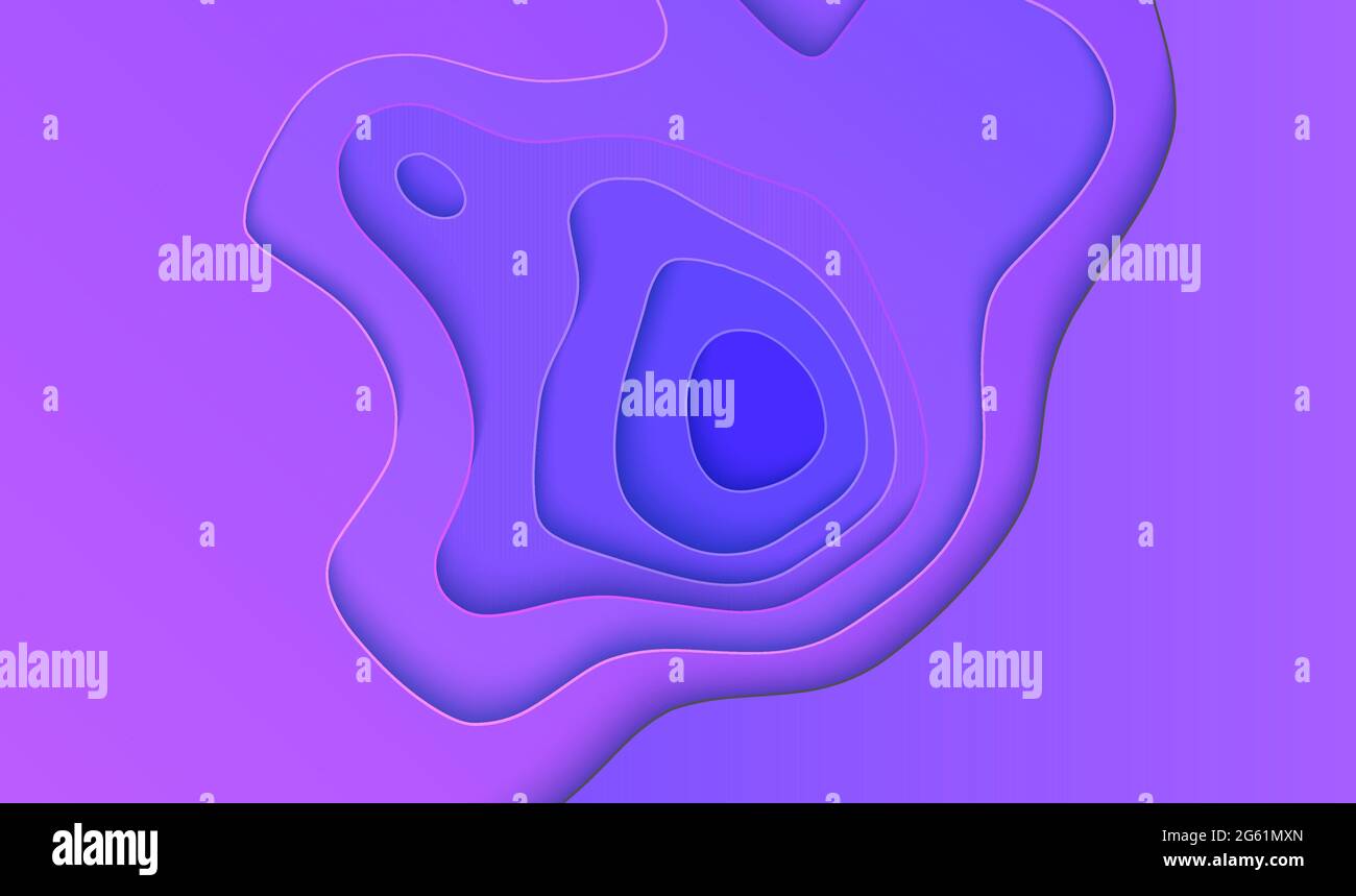 Paper cut purple vector illustration design. Vector 3d illustration ...