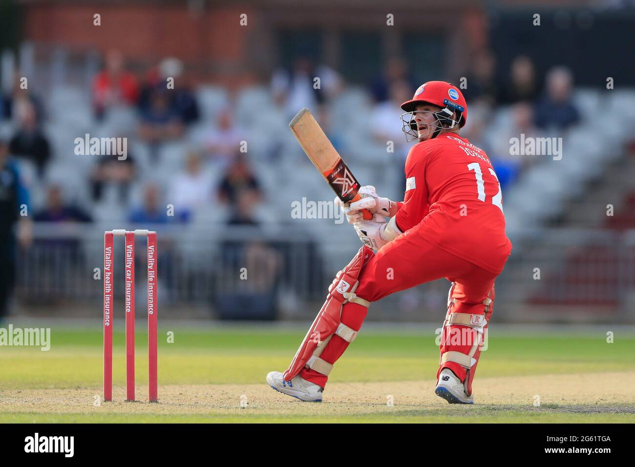Manchester, UK. 01st July, 2021. Rob Jones of Lancashire Lightning ...