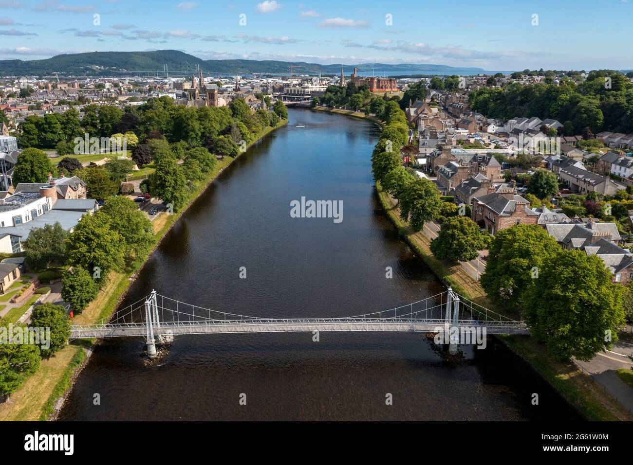 River ness aerial view hi-res stock photography and images - Alamy