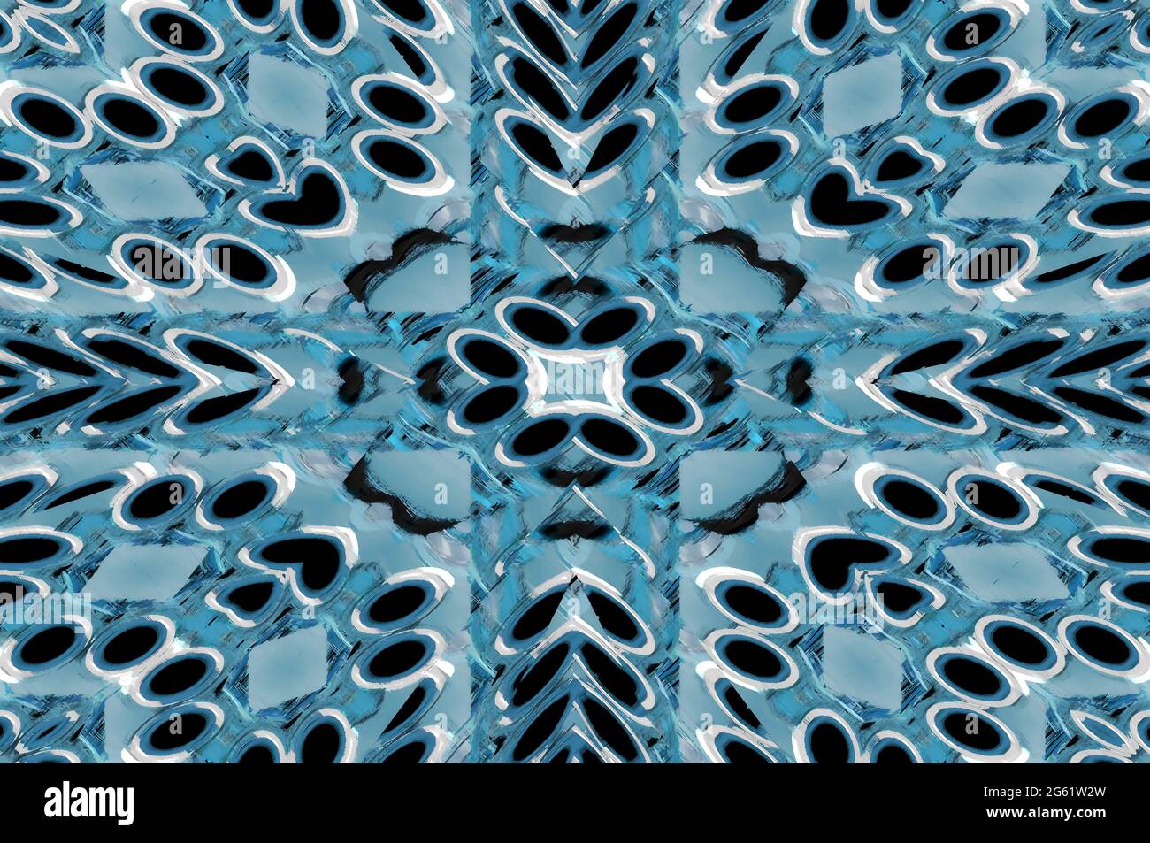 Indian inspired design depicting blue owls with large black eyes. Owls ...