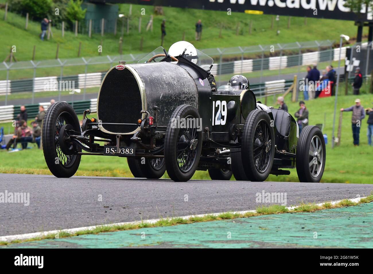 Cresting the Mountain, Peter Livesey, Bugatti T13, Williams Trophy race ...