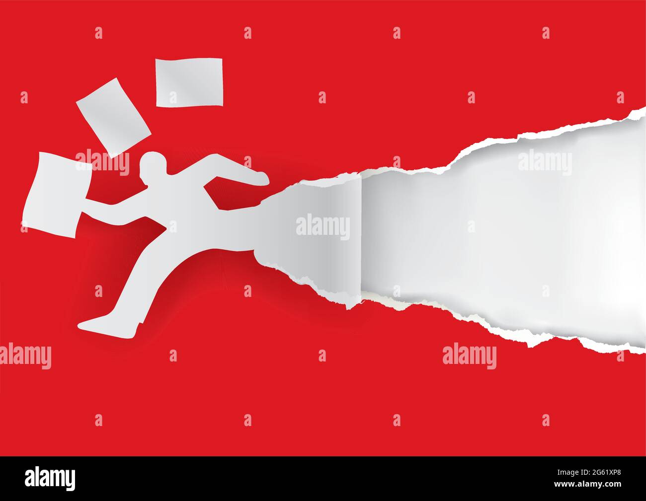 Male with news papers Stock Vector Images - Alamy