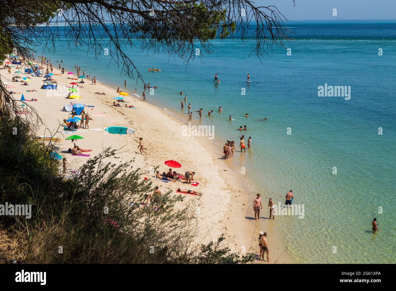 Beautiful landscape view of the National Park Arrabida in Setubal ...
