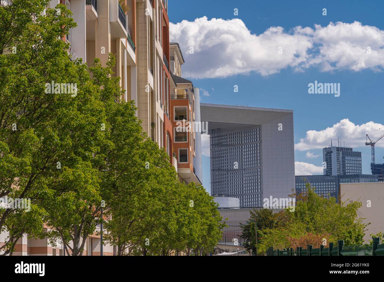 Nanterre, France - 05 02 2021: La Defense district. View of Arch of La ...