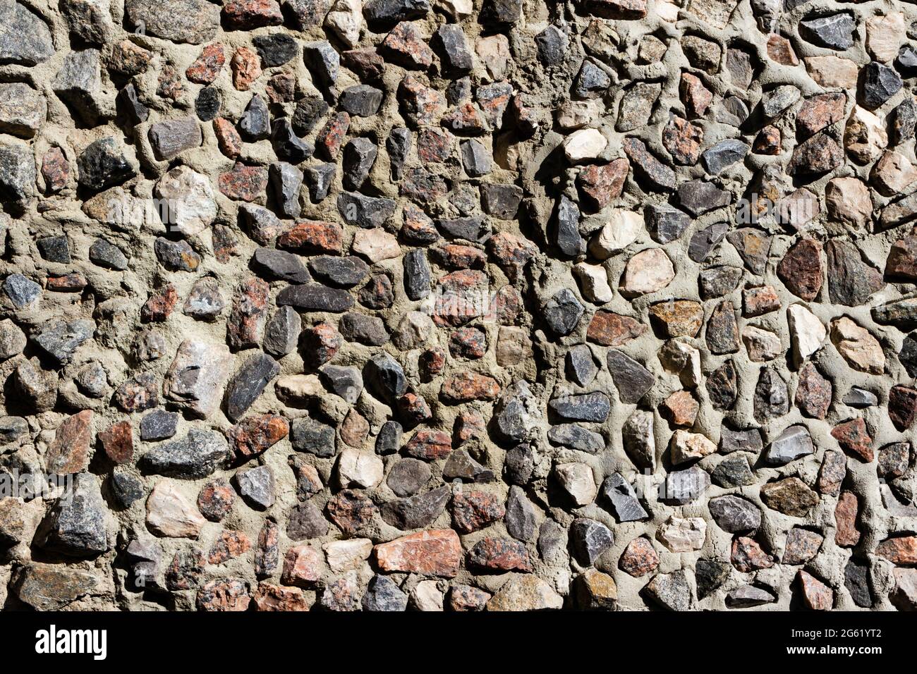 Texture photo of old small sized stone and concrete wall backdrop Stock ...