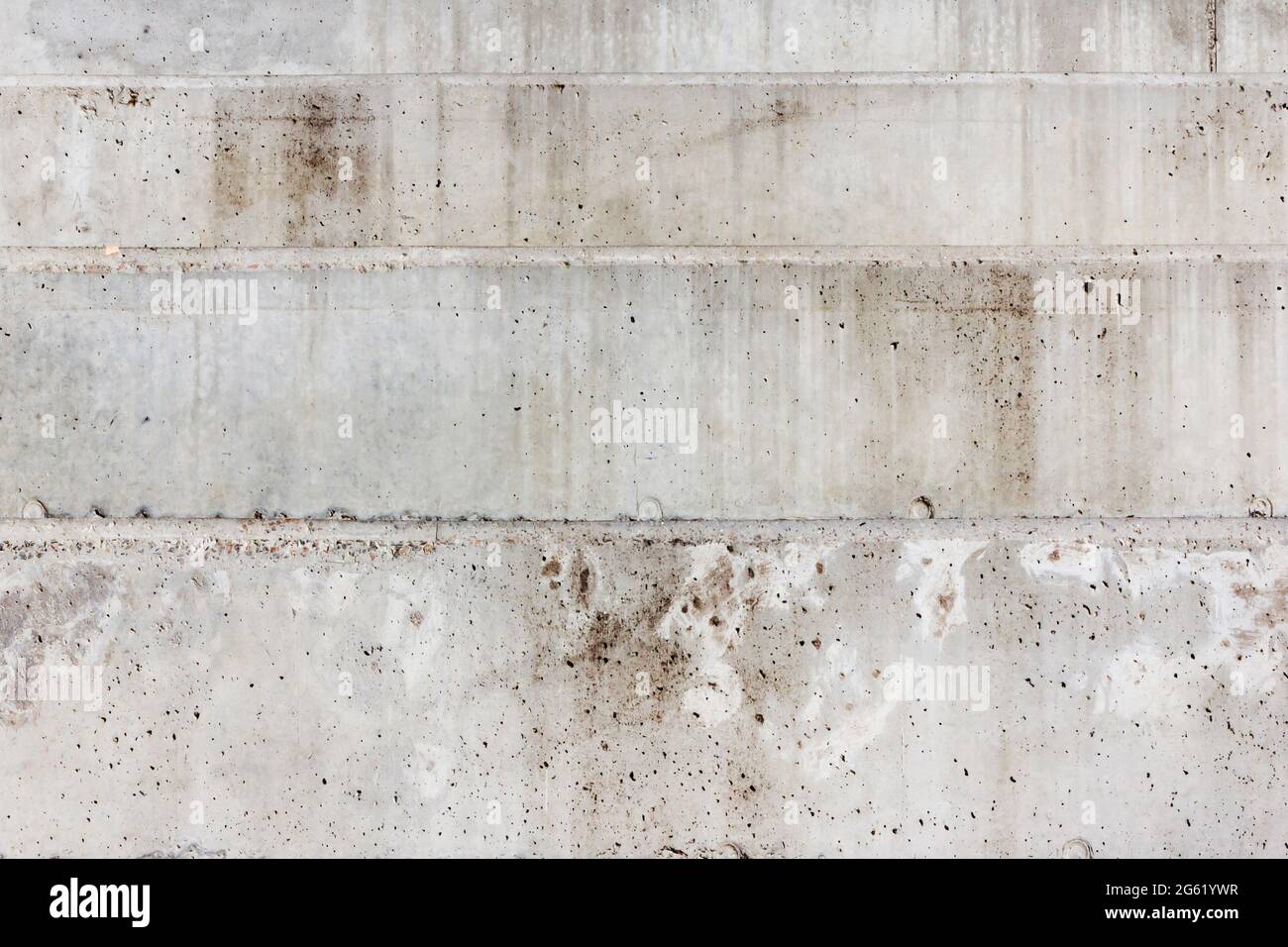Texture photo of grey colored concrete wall made of horizontal blocks ...