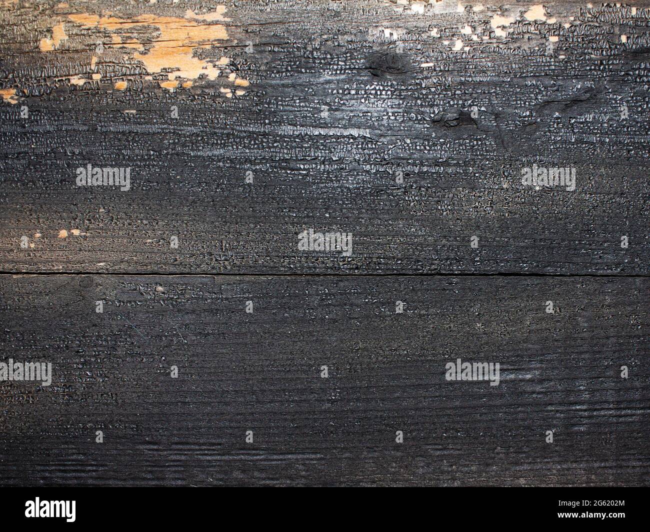 Texture photo of brushed and burned wooden plank surface Stock Photo ...