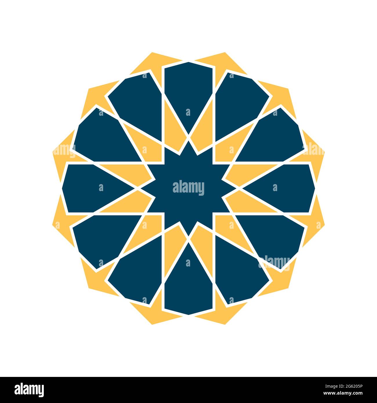 Islamic traditional ornamental rosette for greetings cards decoration ...