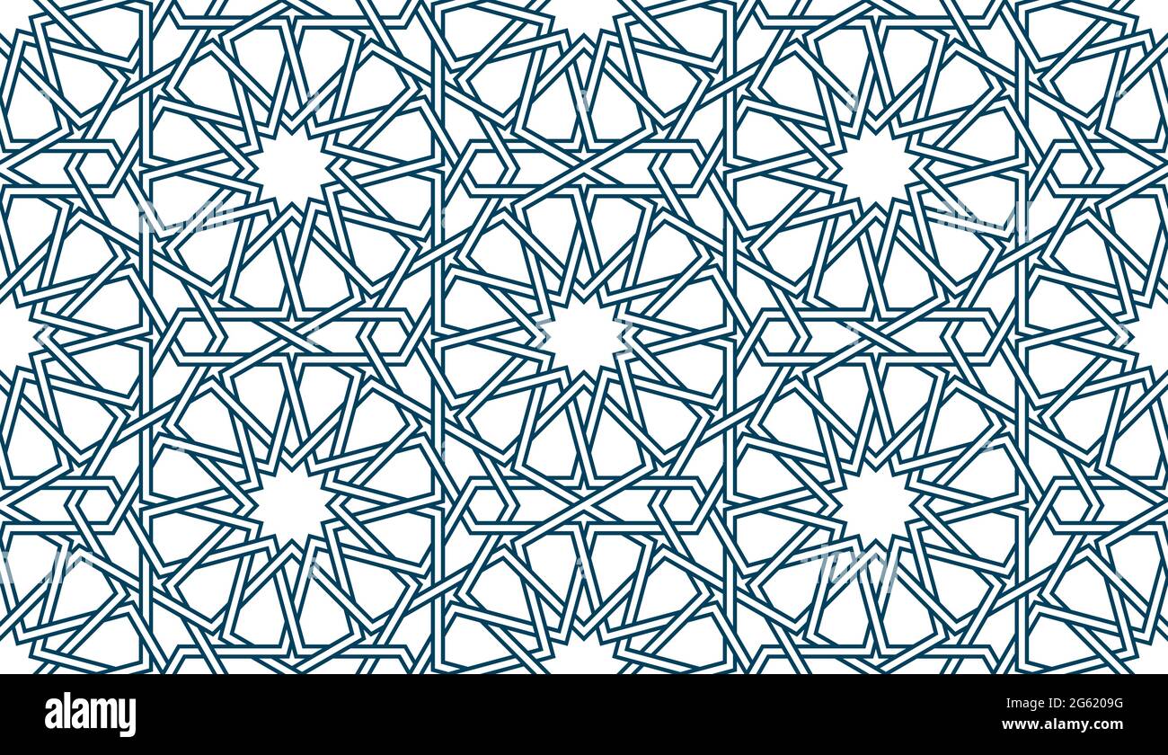 Geometric Islamic Seamless Pattern for decoration greeting card or ...