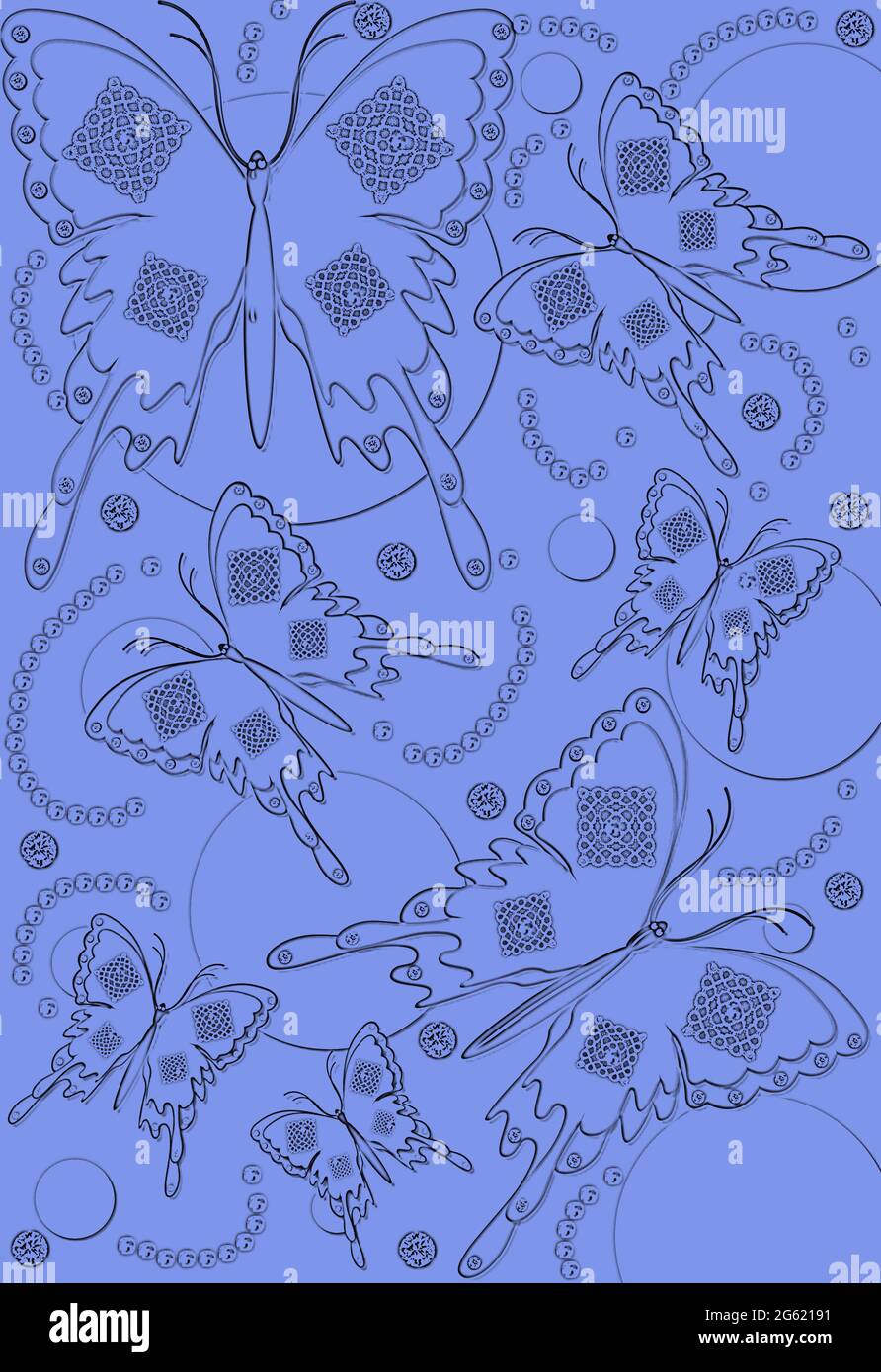 Drawing Of Blue Periwinkle High Resolution Stock Photography and Images ...