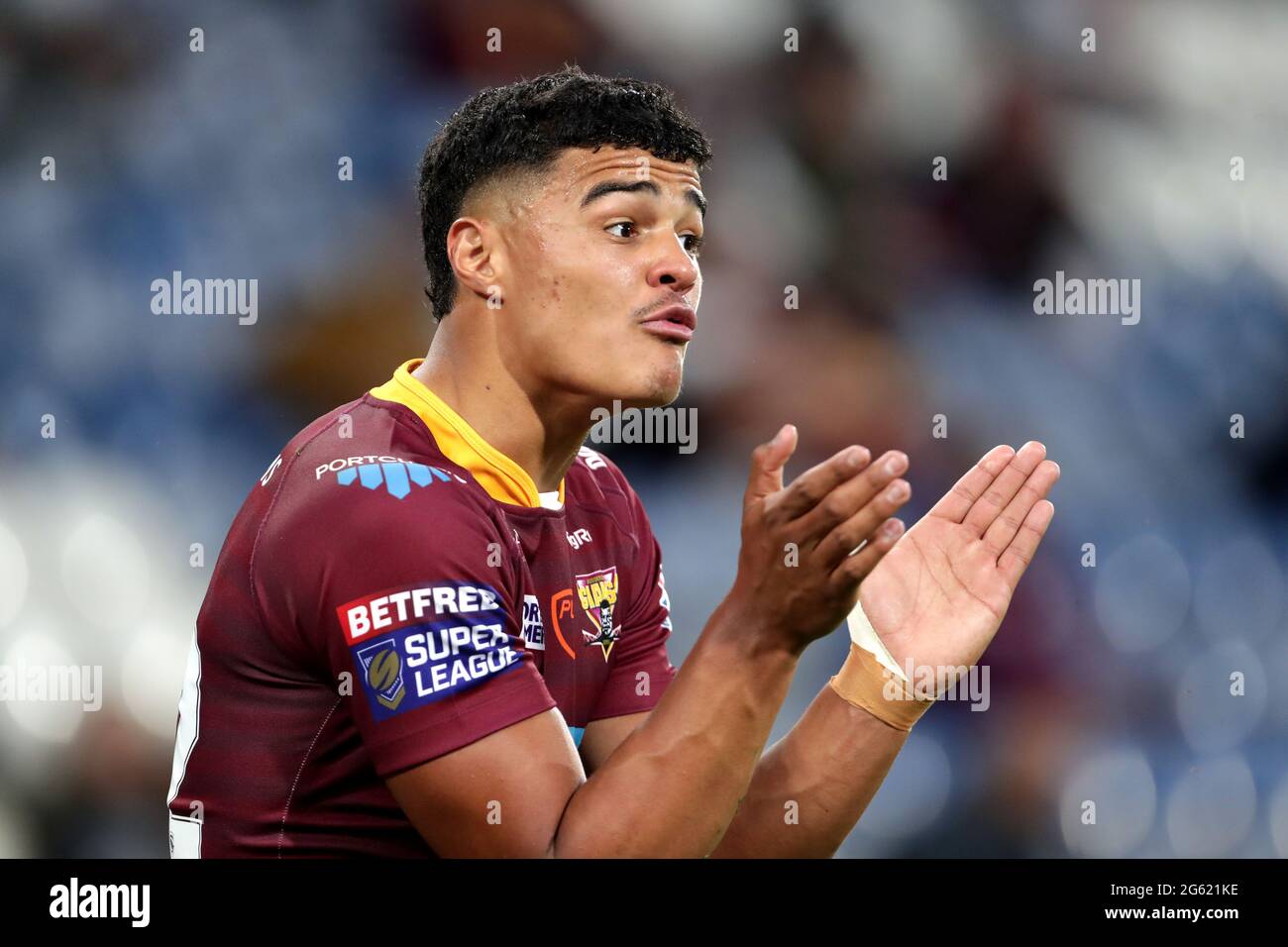 Huddersfield Giants Will Pryce during the Betfred Super League match at ...