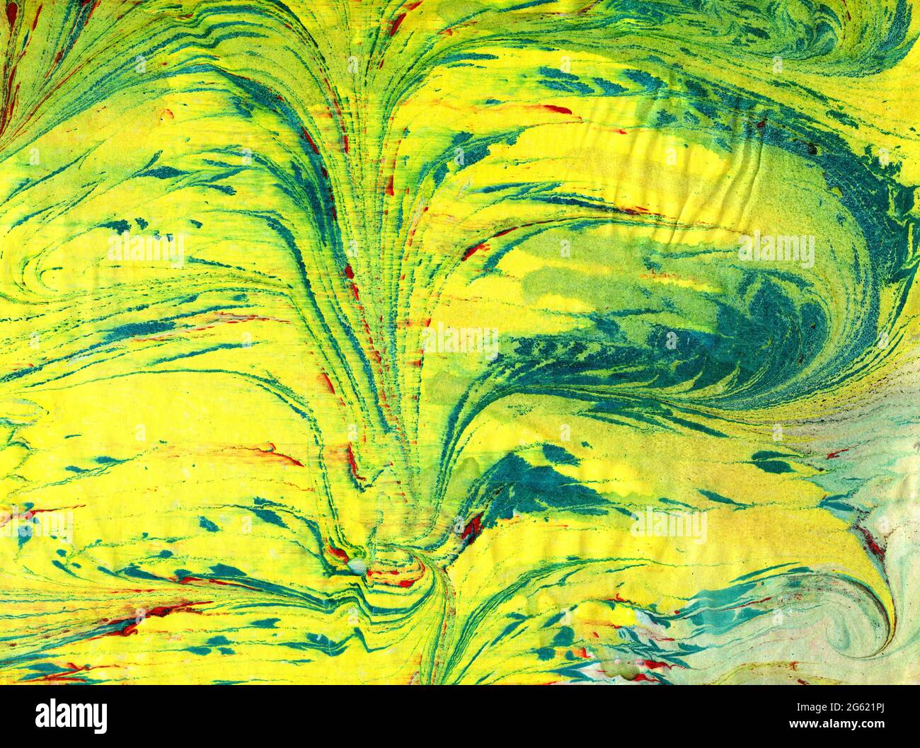 Ebru marbling handmade art, traditional Turkish Ebru technique ...
